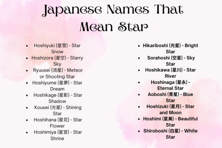80 Japanese Baby Names Inspired by the Stars - The Bad-Ass Dad Pod